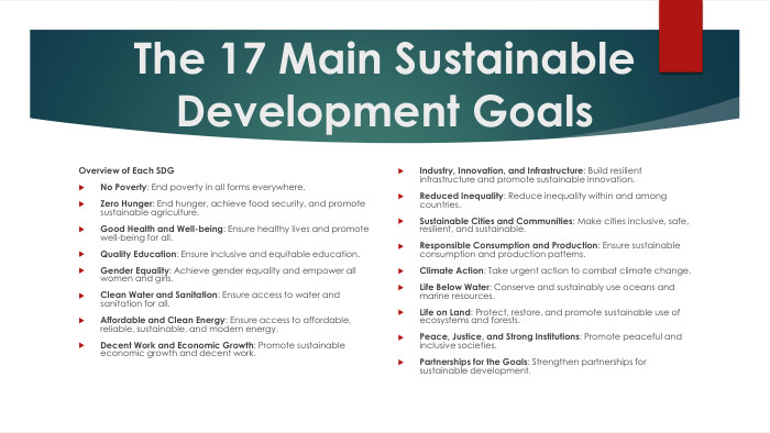 The Path to a Better Future: Sustainable Development Goals