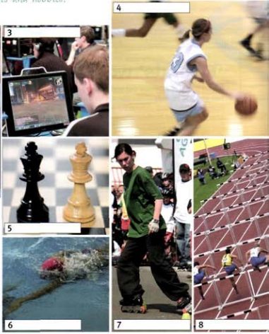 Free time activities. Sport