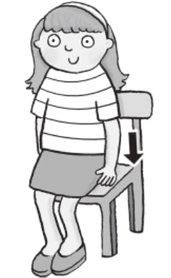 Worksheet "Stand up, Sit down, Open, Close"