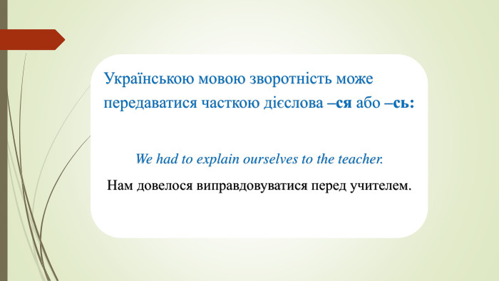 Reflexive Pronouns Презентація